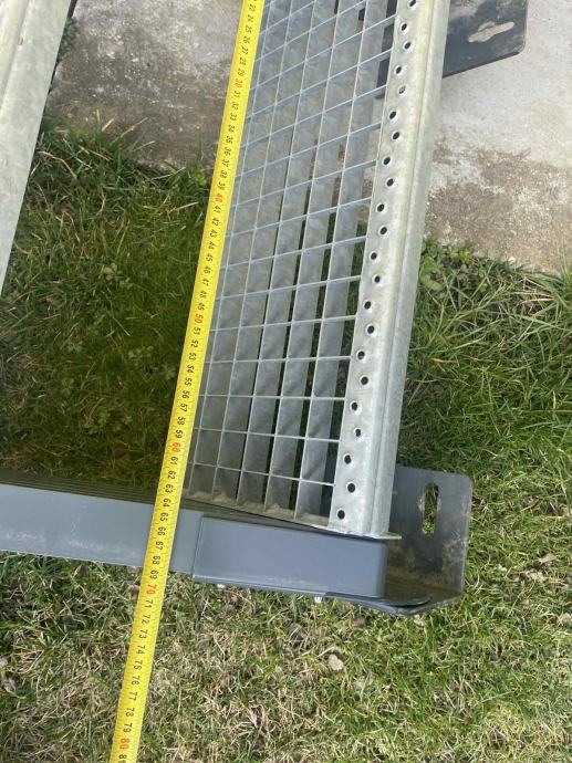 PRODAM ALU STOPNICE Z INOX OGRAJO - PRAKTIČNO NOVO