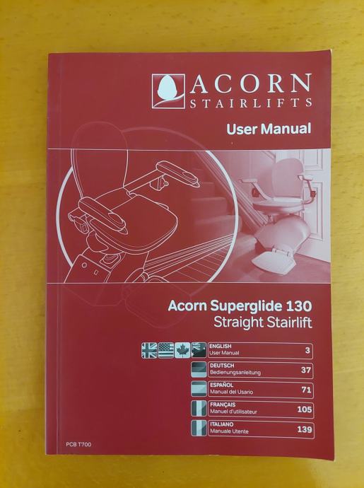 Stopniščno dvigalo Acorn SG130