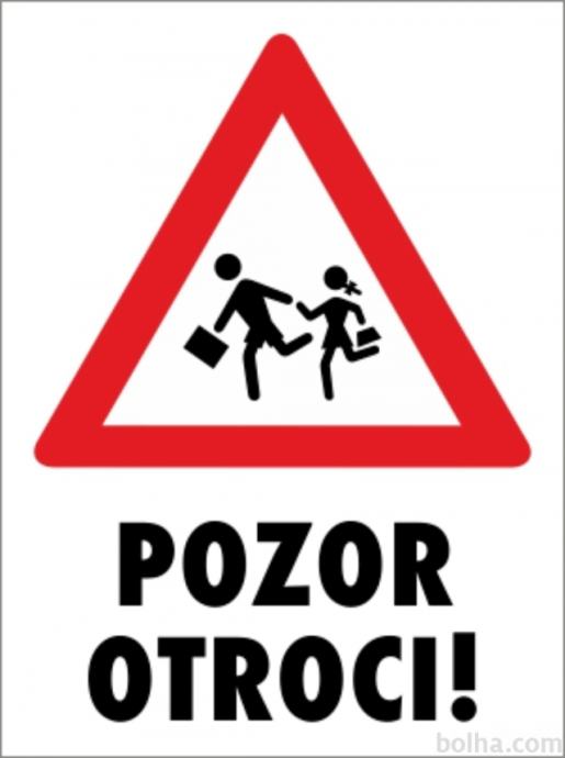 Tabla Pozor otroci