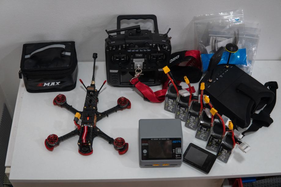 FPV DRON 5 HGLRC Sector 5 V3 + GoPro Hero8 Black + VSA OPREMA