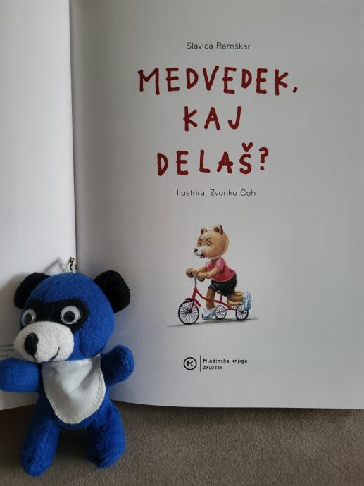 Domino Kekec družab.igra, Modri medvedek - igral karte, obesek, knjiga