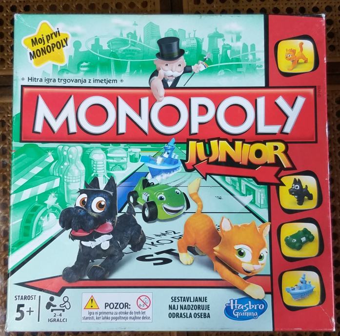 ODDANO_MONOPOLY JUNIOR / Družabna igra / od 5let naprej