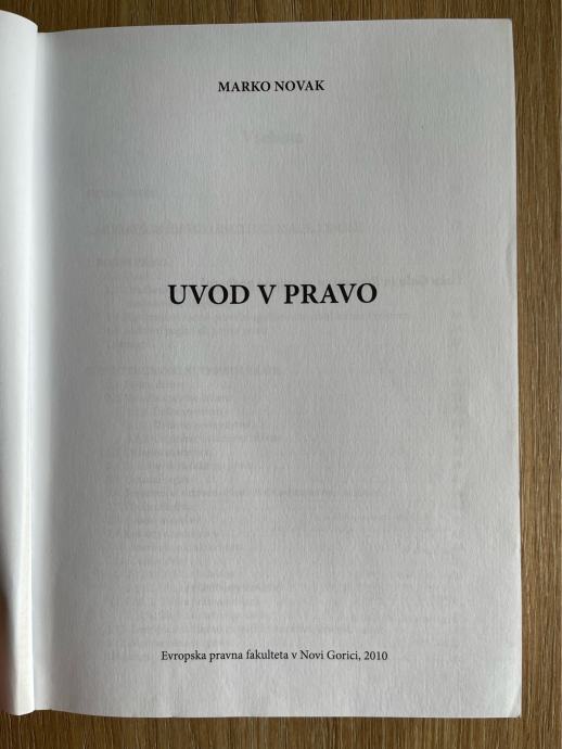 Marko Novak: Uvod v pravo
