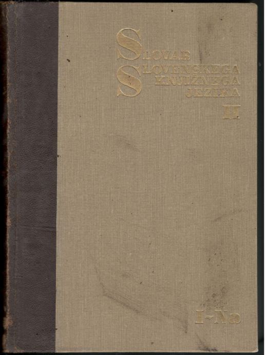 SLOVAR SLOVENSKEGA KNJIŽNEGA JEZIKA - SSKJ - 5 knjig DZS 1987
