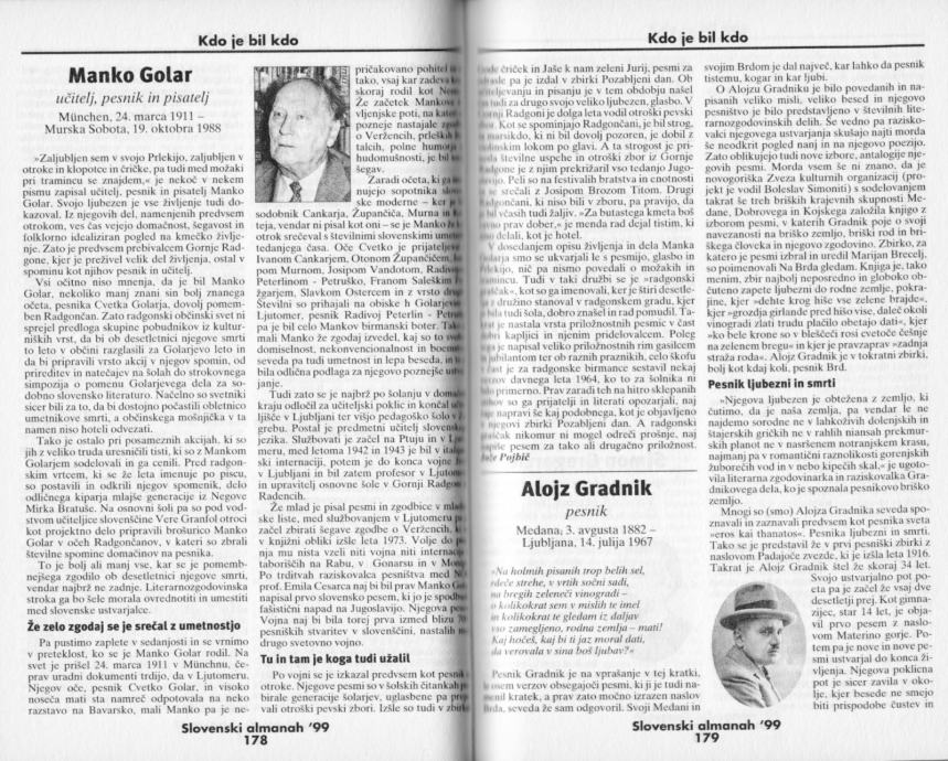 SLOVENSKI ALMANAH 99