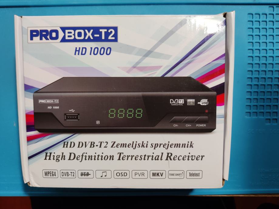 PROBOX HD 1000 DVB-T2 H.265 HEVC digitalni sprejemnik