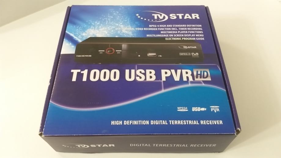 TV STAR T1000 HD DVB-T digitalni sprejemnik z daljincem