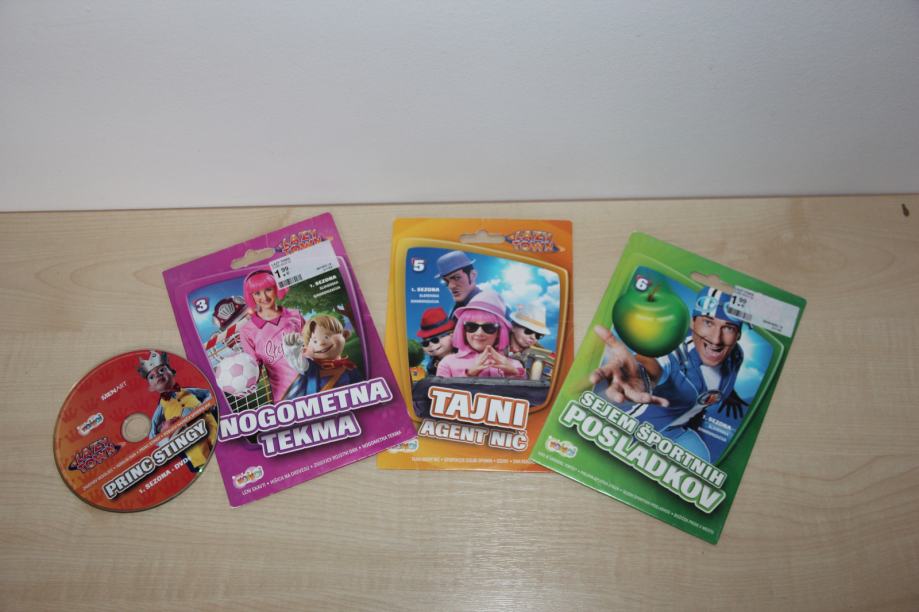 DVD- ji risanke WINX, DIBO, LAZY TOWN, MIA IN JAZ, MOJI ŽEPNI, MAŠA IN