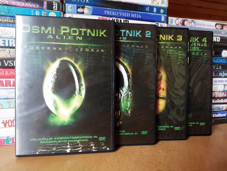 Alien Quadrilogy (1979-1997) Theatrical + Directors Cut / Slo subi