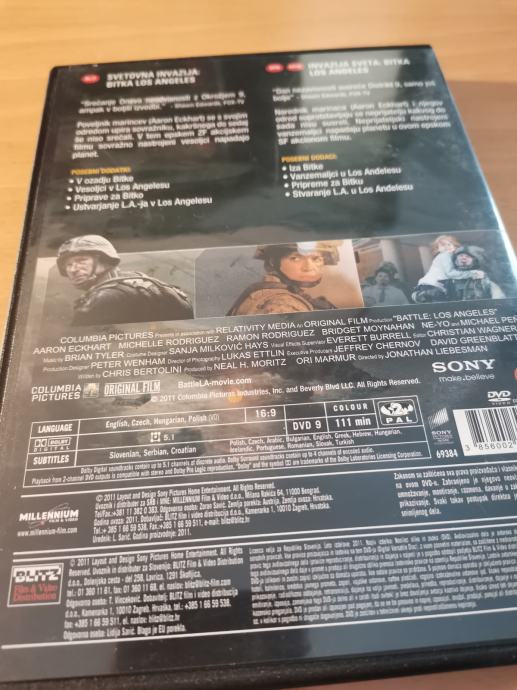 Battle: Los Angeles (2011) DVD (slovenski podnapisi)
