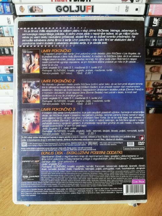 Die Hard Trilogy (1988-1995) 4xDVD BOX SET