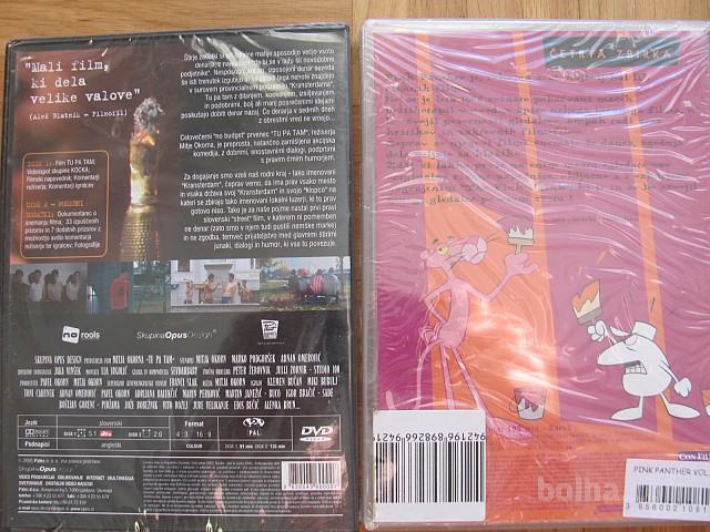 DVD film Tu pa tam, Okorn in risanka Pink Panter, zapakirano