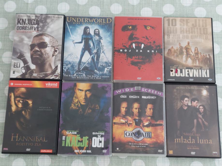 DVD FILMI,GROZLJIVKE,FANTASTIKA,AKCIJ,TRILER...OHRANJENI,59 DVD FILMOV