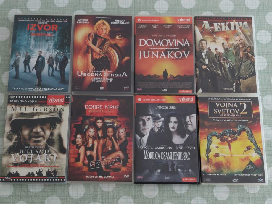 DVD FILMI,GROZLJIVKE,FANTASTIKA,AKCIJ,TRILER...OHRANJENI,59 DVD FILMOV