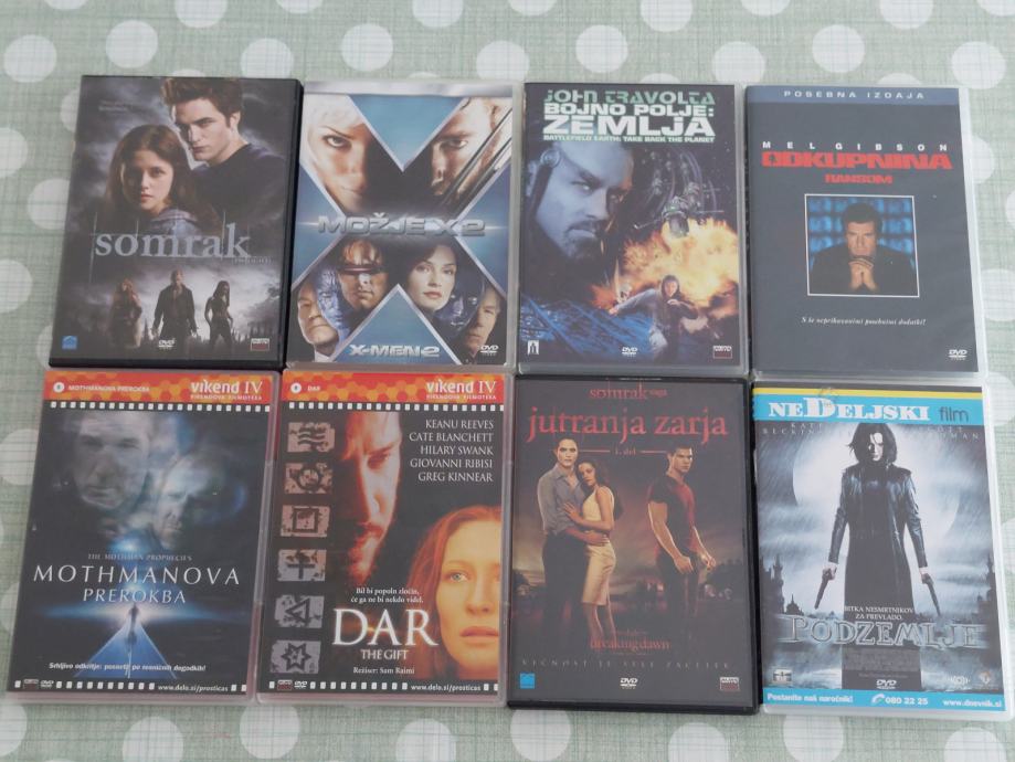 DVD FILMI,GROZLJIVKE,FANTASTIKA,AKCIJ,TRILER...OHRANJENI,59 DVD FILMOV
