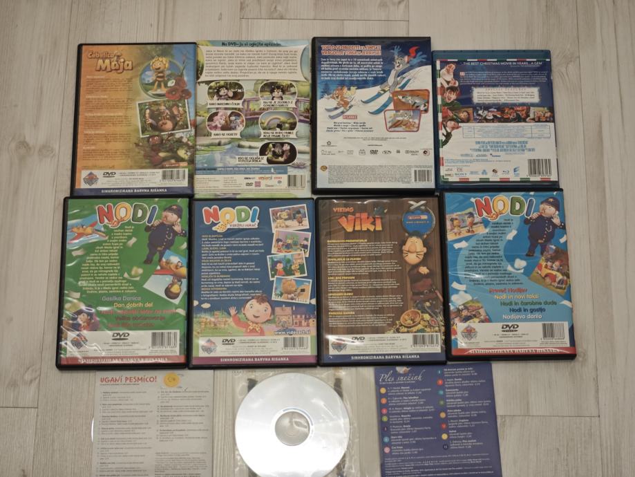DVD original Nodi, Viking Viki, Čebelica Maja slovenščina