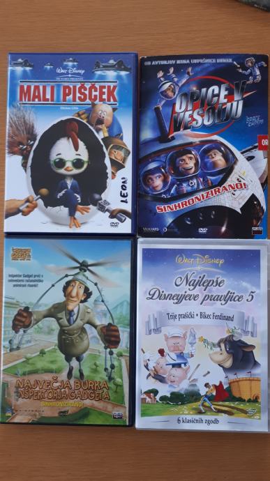 DVDji - risanke za otroke, CD-ji - pesmice in pravljice za otroke