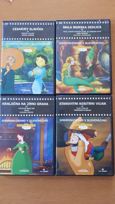 DVDji - risanke za otroke, CD-ji - pesmice in pravljice za otroke