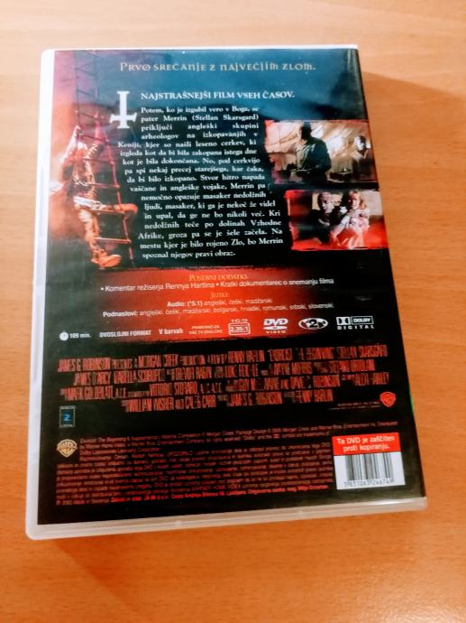 Exorcist: The Beginning DVD (slovenska izdaja)
