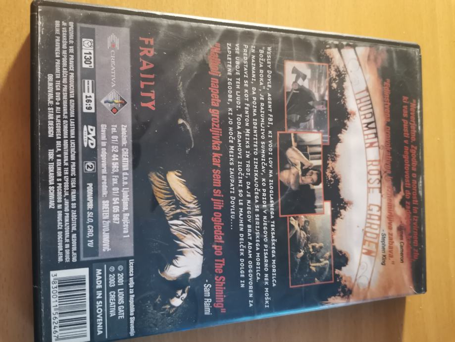Frailty (2001) DVD (slovenski podnapisi)