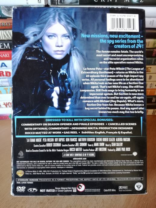 La Femme Nikita (TV Series 1997–2001) BOX SET / Tretja sezona / 6xDVD