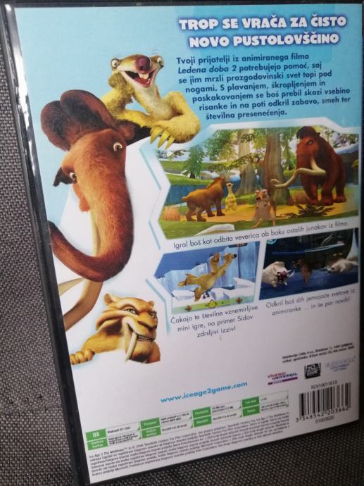 Ledena doba 1-3 (Ice Age 3xDVD + PC igra), 3 filmi (SLO pod./sinh)