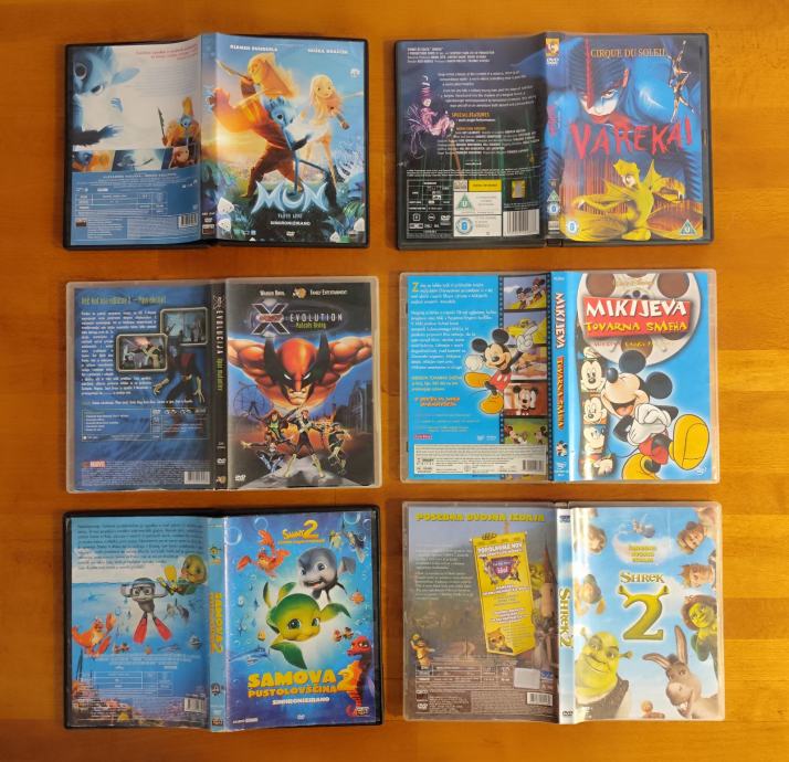 Originalne DVD risanke in filmi Krila,Egon in njegov maček,Spider-Man