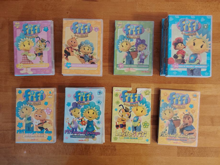 Originalne DVD risanke iz kolekcije Fifi in Cvetličniki