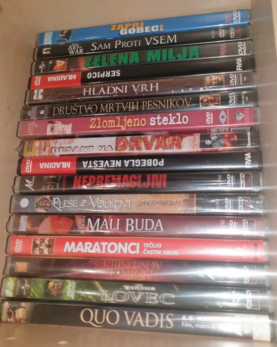 Prodam več DVD filmov (slovenski izvor/podnapisi)