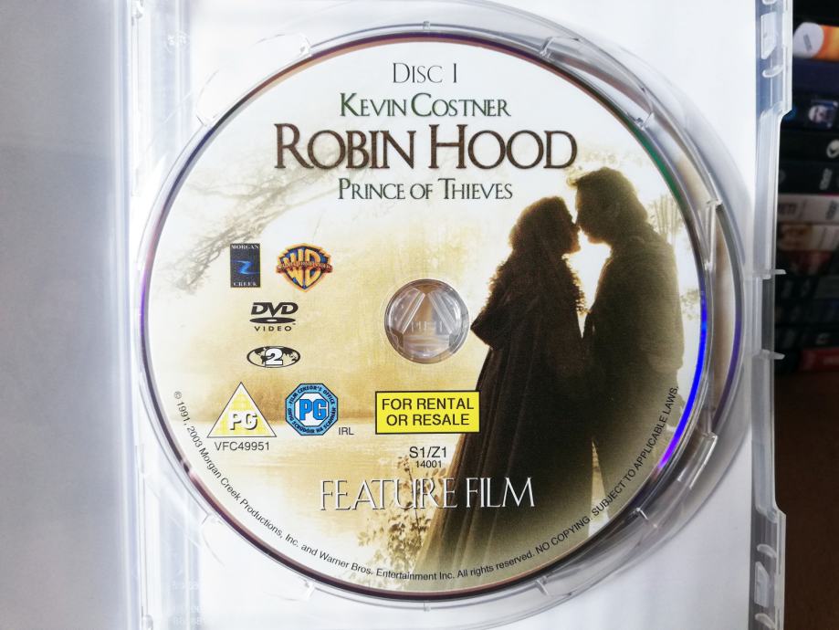Robin Hood: Prince of Thieves (1991) Dvojna DVD izdaja / Extended