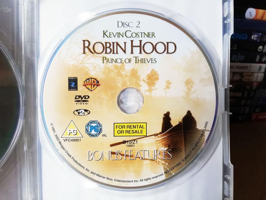Robin Hood: Prince of Thieves (1991) Dvojna DVD izdaja / Extended