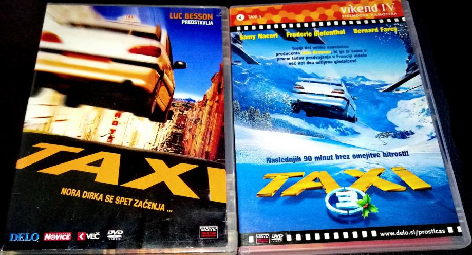Taxi 1-3 (trilogija Taksi, francoske komedije, Luc Besson), 4xDVD