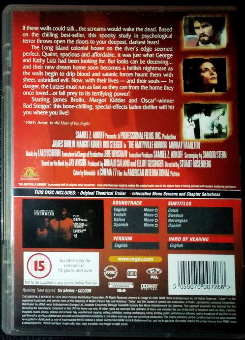 The Amityville Horror (1979), DVD, kultni horror