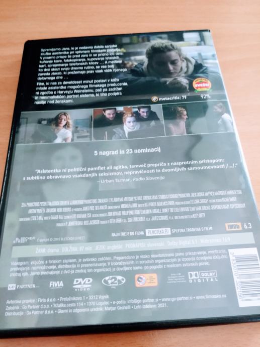 The Assistant (2019) DVD film (slovenski podnapisi) REZERVIRANO