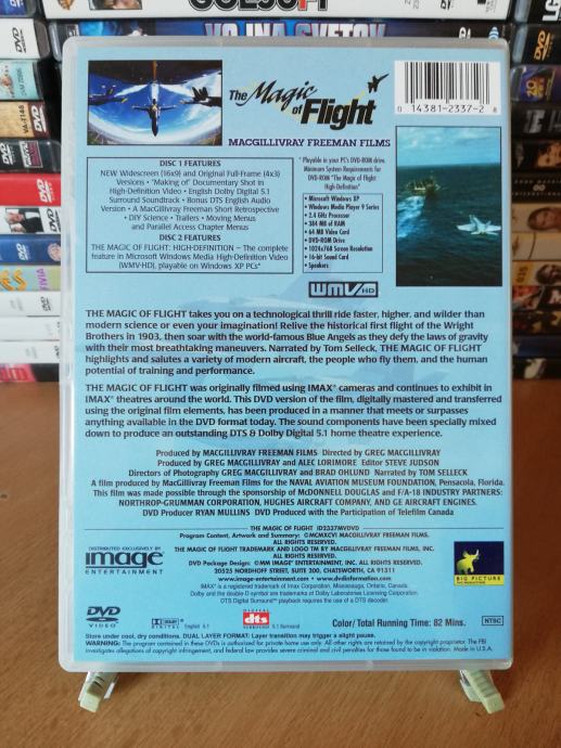 The Magic of Flight IMAX (1996) Dvojna DVD izdaja