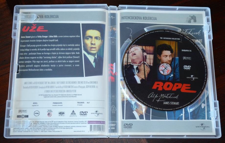 Vrv - Alfred Hitchcock (Rope, DVD)
