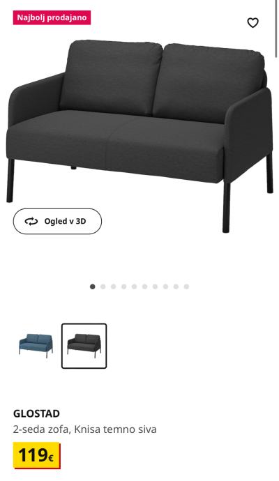 Dvosed Ikea Glostad