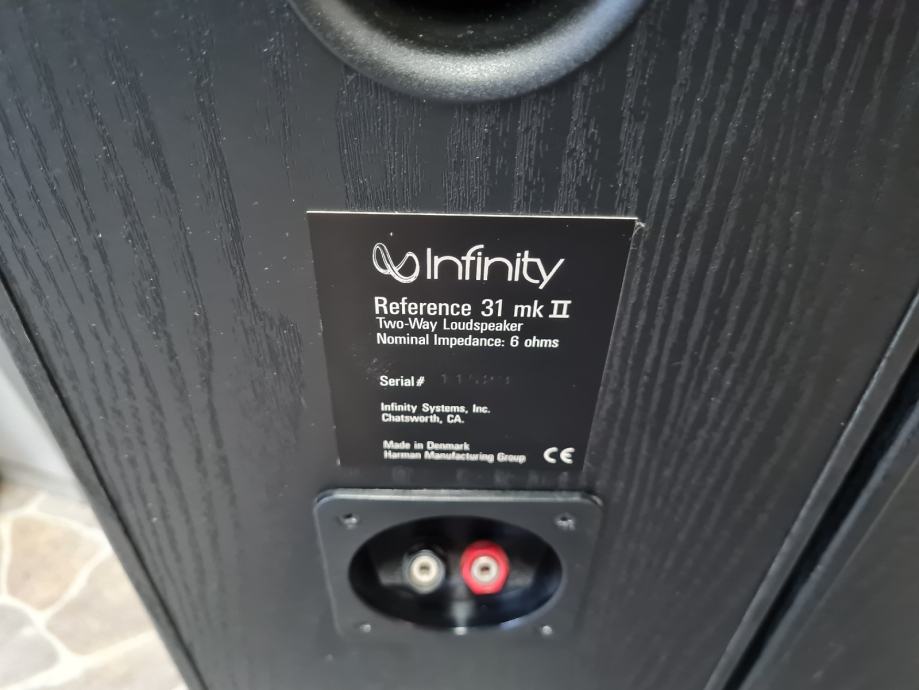 INFINITY 31 mk2, dvosistemski zvočniki, 100W