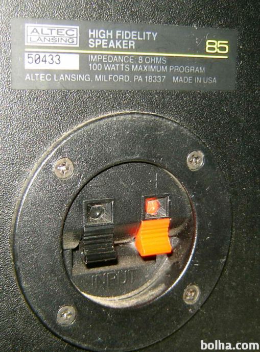 Legendarni ALTEC LANSING 85 zvočniki Made in USA- 100w, 8ohm