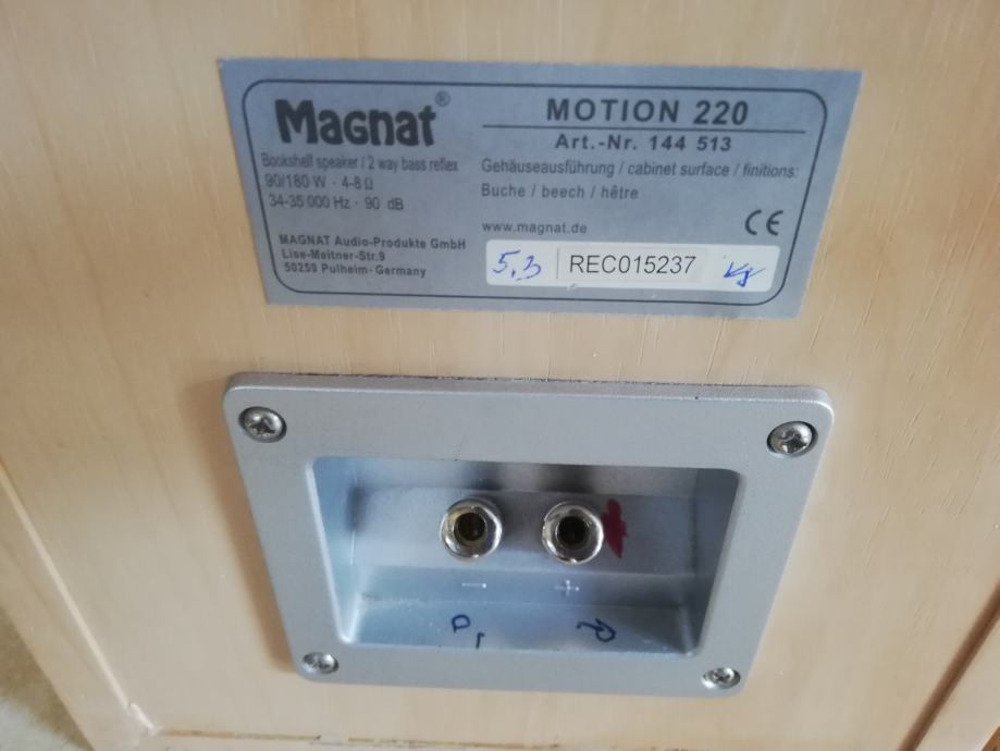 MAGNAT MOTION 220,dvosistemski zvočniki, 90/180 W