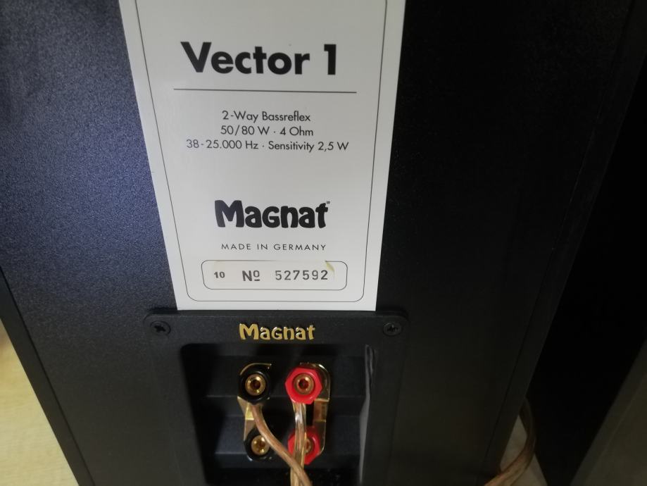 MAGNAT VECTOR 1, dvosistemski zvočniki, 50/80W, TOP