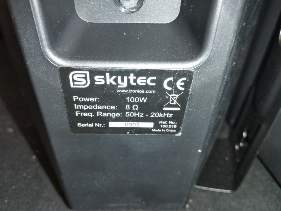 SKYTEC dvosistemski zvočniki, nadometni, 100W