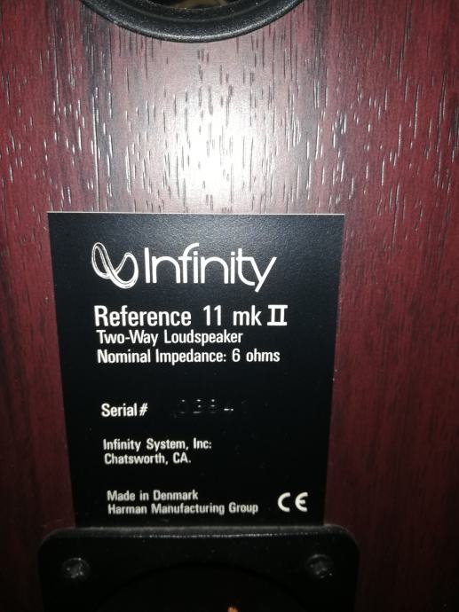 ZVOČNIKA INFINITY REFERENCE 11 MK II
