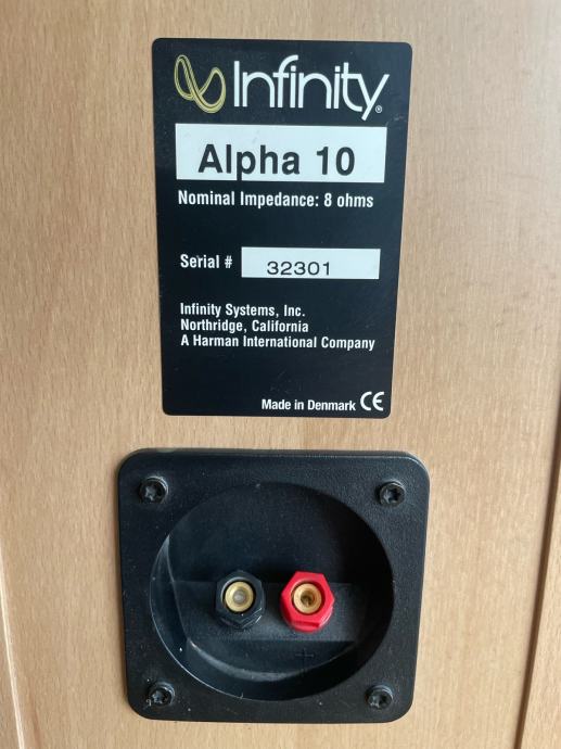 Zvočniki Infinity Alpha 10