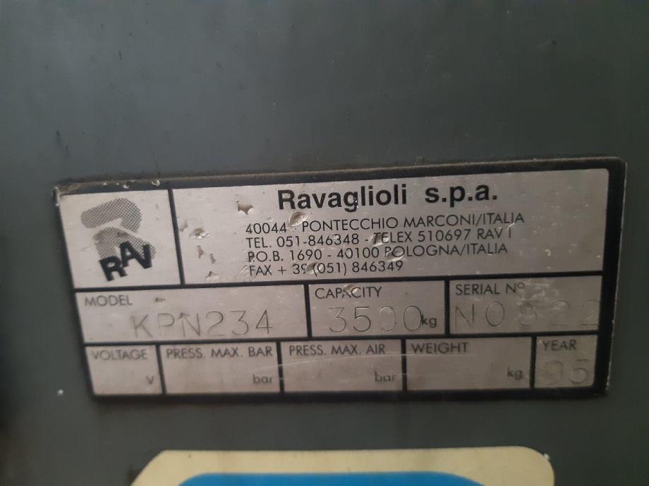 Dvosteberno dvigalo RAVAGLIOLI