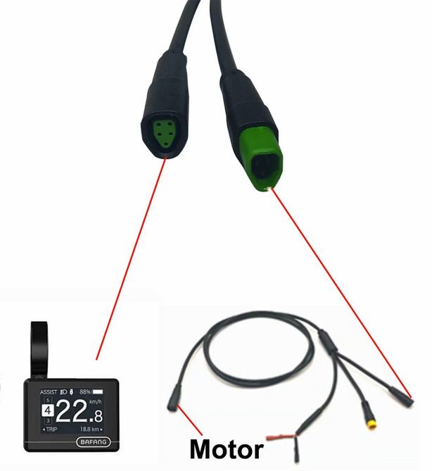 čip tuning Kabel za odklep električnega kolesa BAFANG CAN bus