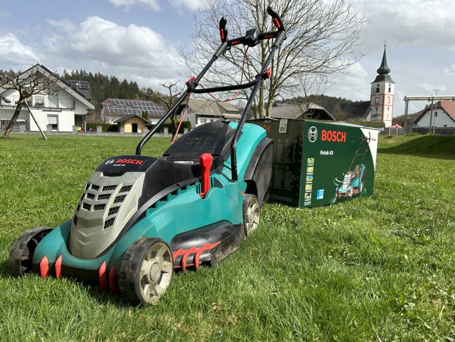 Bosch rotak 43 - električna rotacijska kosilnica