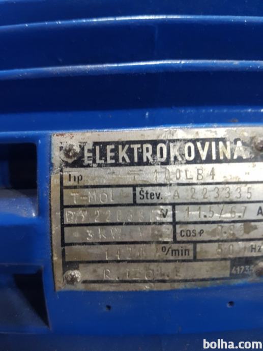 Elektromotor 3kw, 1400o/min
