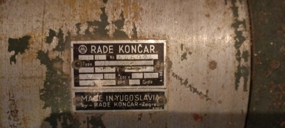 trofazni elektro motor 5.5kw+gred+krožna žaga