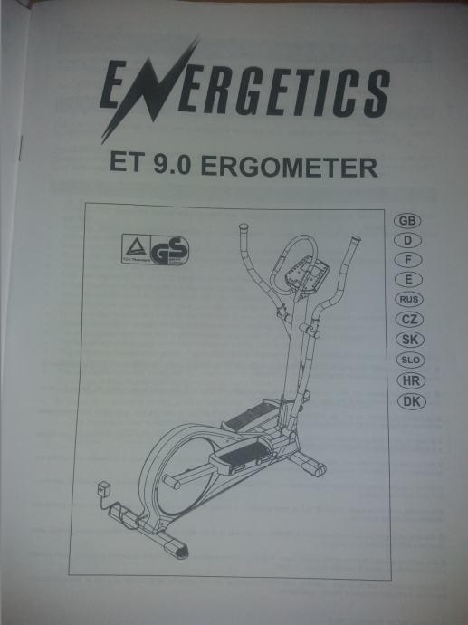 ET 9.0 Ergometer Energetics